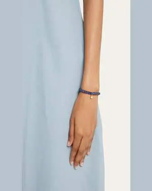 SYDNEY EVAN 14k Gold Diamond & Sapphire Charm Bracelet