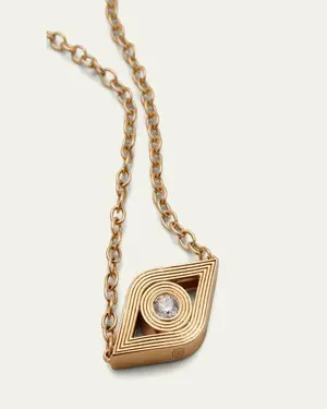 SYDNEY EVAN 14k Evil Eye Diamond Necklace