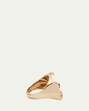 SYDNEY EVAN 14k Yellow Gold Rainbow Block Ring