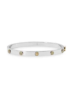Tory Burch Miller Stainless Steel Logo Bracelet