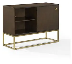 CROSLEY Furniture Byron Media Console Dark Brow /gold - One-color