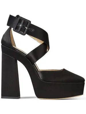 JIMMY CHOO Gian 140mm Platform Pumps - Black
