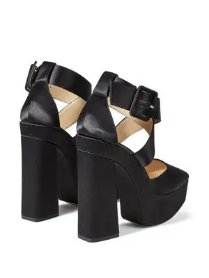JIMMY CHOO Gian 140mm Platform Pumps - Black