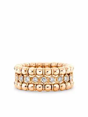 PRAGNELL 18kt Rose Gold Diamond Bohemia Ring - Pink