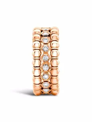 PRAGNELL 18kt Rose Gold Diamond Bohemia Ring - Pink