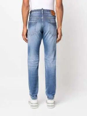 Dsquared2 Paint Splatter-print Jeans - Blue