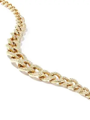 Shay 18k Yellow Diamond Gradual Pave Link Bracelet