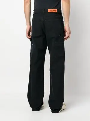 Heron Preston Mid-rise Straight Leg Jeans - Black