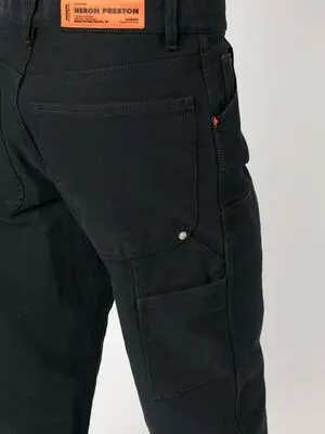 Heron Preston Mid-rise Straight Leg Jeans - Black