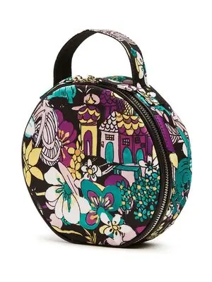 La DoubleJ Floral Print Round Clutch