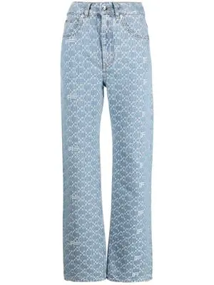 Off-White Logo-print Denim Jeans