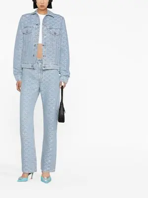 Off-White Logo-print Denim Jeans