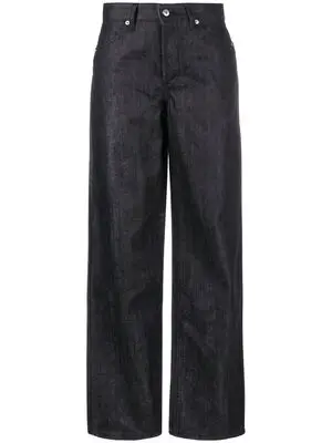 JIL SANDER High-waisted Straight-leg Jeans - Blue