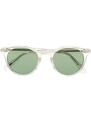 Oliver Spencer Romare Round-frame Sunglasses - Neutrals