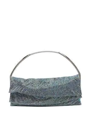 Benedetta Bruzziches Crystal-embellished Shoulder Bag Blue