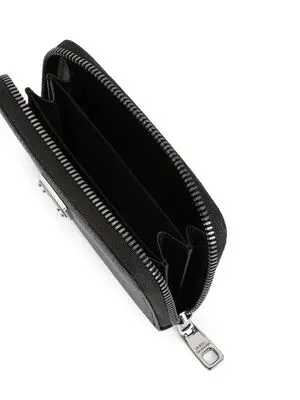 Dolce & Gabbana Logo-tag Leather Zip-around Wallet - Black