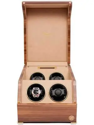RAPPORT LONDON Perpetua Quad Watch Winder - Brown