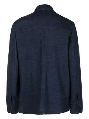 Corneliani Jersey-knit Long-sleeve Shirt