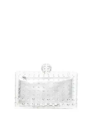 AQUAZZURA Tequila Rhinestone-embellished Clutch