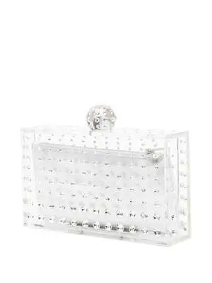 AQUAZZURA Tequila Rhinestone-embellished Clutch