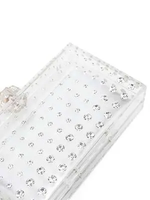 AQUAZZURA Tequila Rhinestone-embellished Clutch
