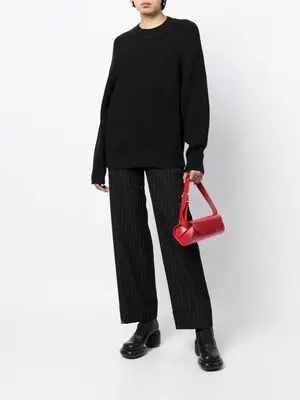 JOSEPH Crew-neck Knitted Sweater - Black