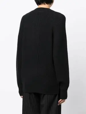 JOSEPH Crew-neck Knitted Sweater - Black