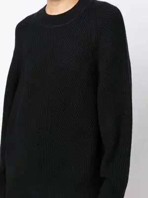 JOSEPH Crew-neck Knitted Sweater - Black
