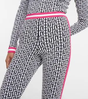 Balmain Jacquard-knit Wool-blend Leggings