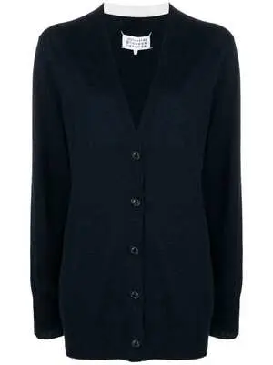 MAISON MARGIELA V-neck Wool-blend Cardigan