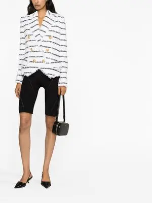 Balmain Striped Tweed Jacket