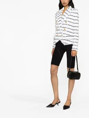 Balmain Striped Tweed Jacket