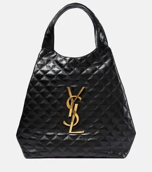 Saint Laurent Icare Maxi Quilted Leather Shopper