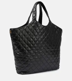 Saint Laurent Icare Maxi Quilted Leather Shopper