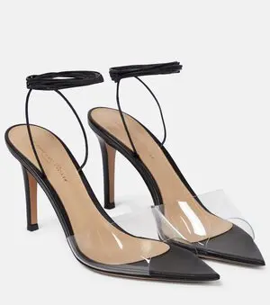 GIANVITO ROSSI Skye 85 Pvc And Leather Sandals