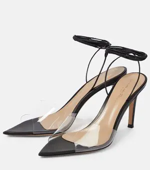 GIANVITO ROSSI Skye 85 Pvc And Leather Sandals