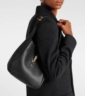 Saint Laurent Le 5 À 7 Small Leather Shoulder Bag - Black