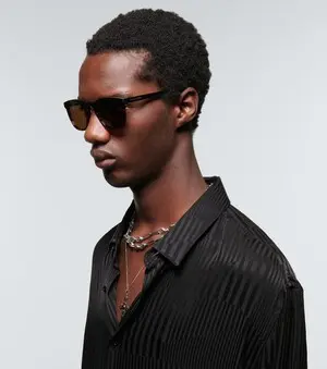 Saint Laurent Round Acetate Sunglasses