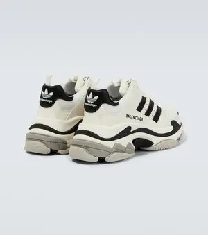 Balenciaga X Adidas Triple S Sneakers In White - 40% Off