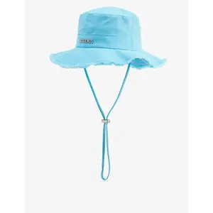 Jacquemus Jacquemus Le Bob Artichaut Bucket Hat With Neck-Strap Turquoise