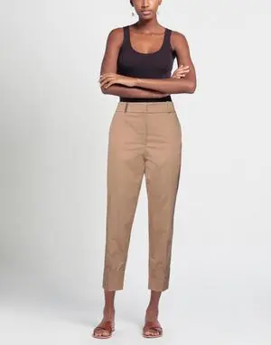 Peserico Tapered High-waisted Pants - Beige