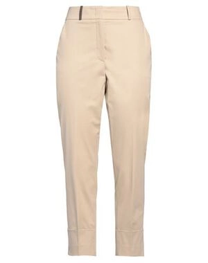 Peserico Tapered High-waisted Pants - Beige