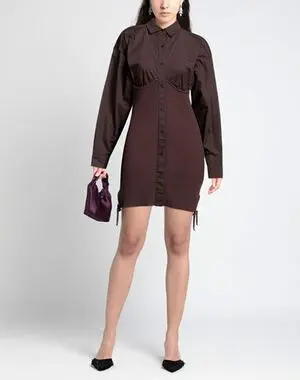 ANDREĀDAMO Mini Dress - Brown