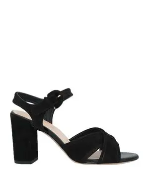 TOD'S Leather Sandals - Black