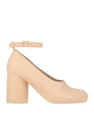 MAISON MARGIELA Rubber Pumps With Buckle-fastening Ankle Strap - Blush