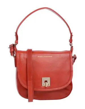PIQUADRO PIQUADRO Crossbody Bag In Leather Brick Red