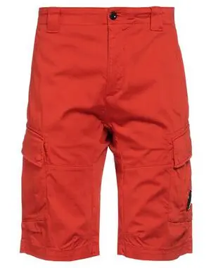 C.P. COMPANY C.P. Company Cotton-Blend Cargo Shorts Red