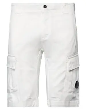 C.P. COMPANY Cotton-blend Cargo Shorts - White