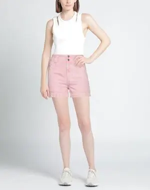 MARANT ETOILE High Waisted Denim Shorts - Pink
