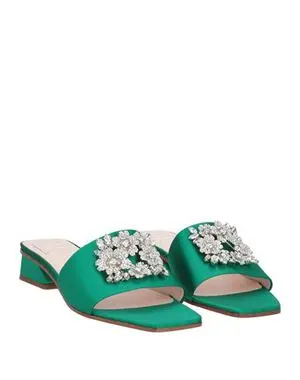 ROGER VIVIER Textile Sandals - Green